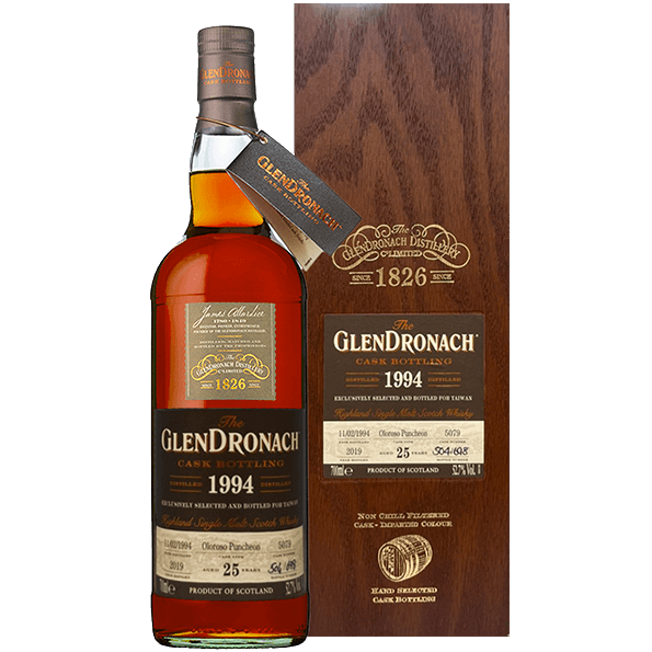 格蘭多納 25年1994#5079桶威士忌原酒 Glendronach Cask Bottling 1994#5079 25 Year Old ...